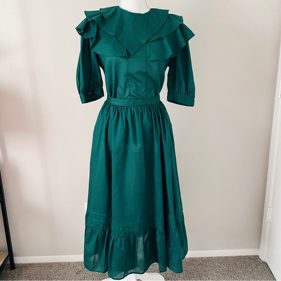 Skirts | Vintage Green Skirt Set | Poshmark